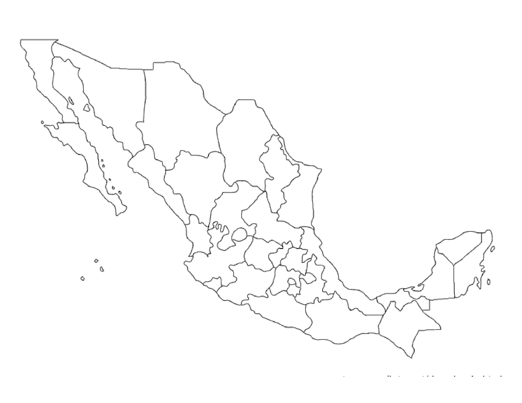 Mapa de la Hidrografia de la República Mexicana con nombres - Republica ...